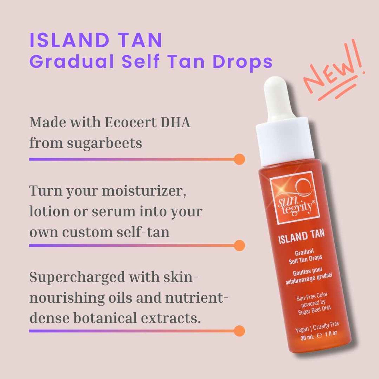 Island Tan Self-Tanning Drops | Suntegrity Skincare - Beauty Heroes