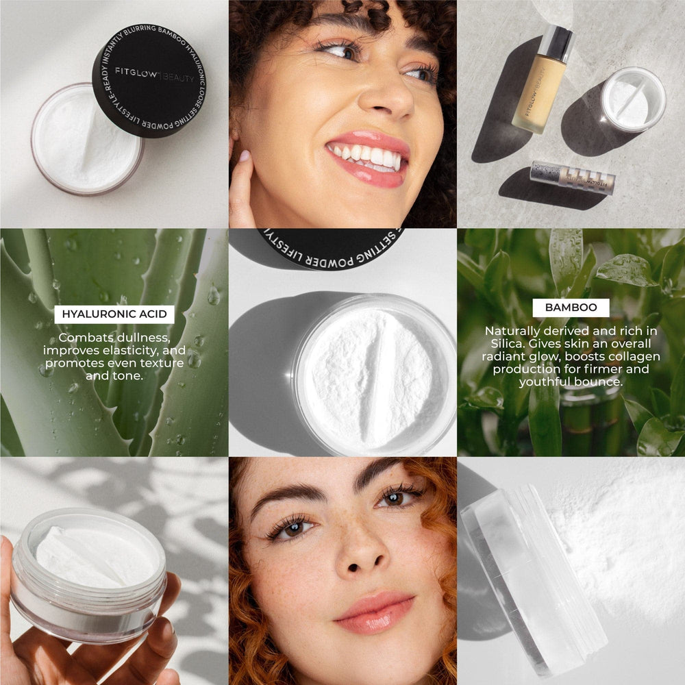 Hyaluronic Bamboo Loose Powder | Fitglow Beauty